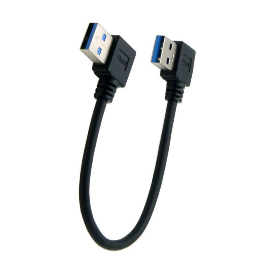 Fast Speed USB 3.0 A to A Cable Featuring 90 Degree Left and Right Angles - Walmart.com
