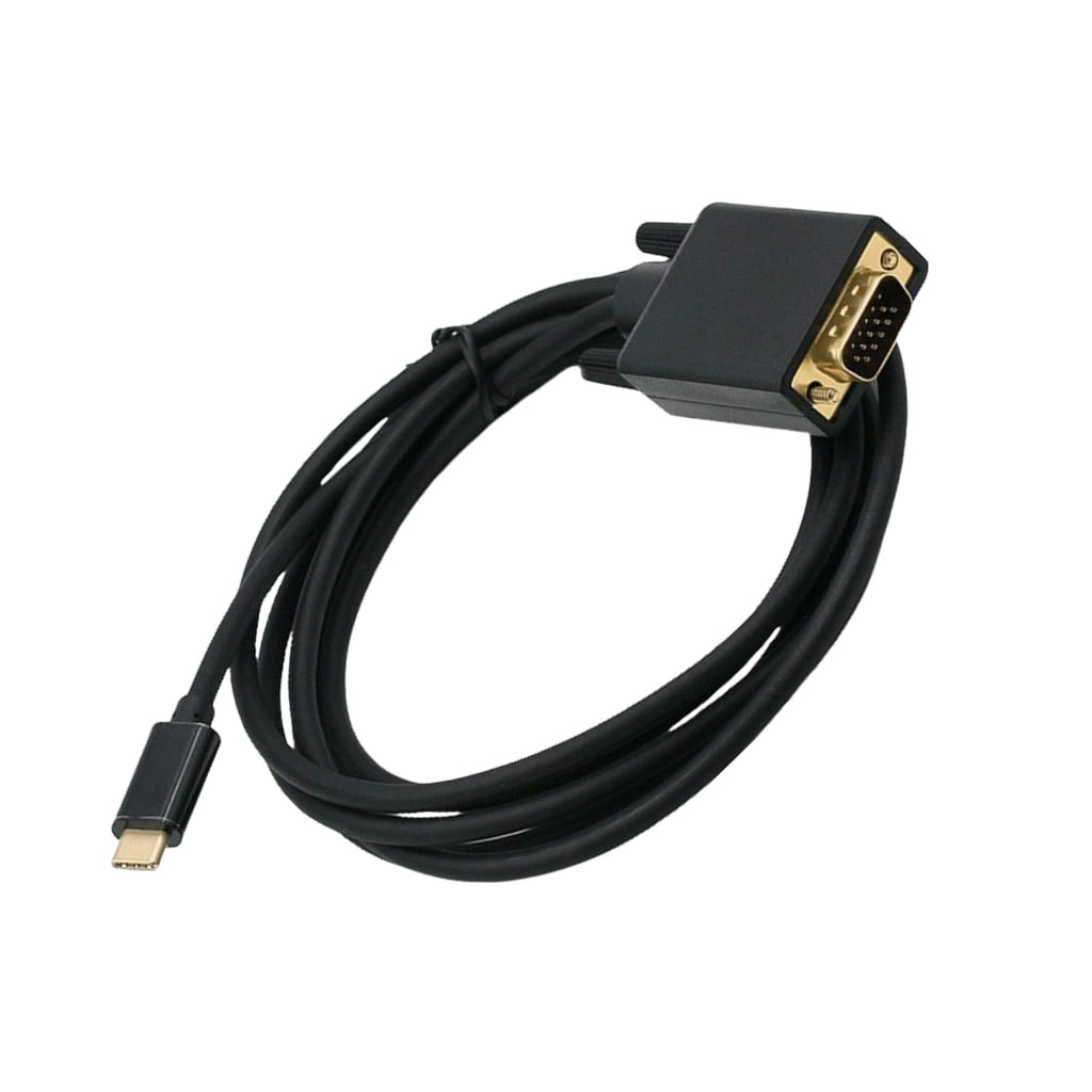 Fast Speed USB Type C to VGA 31inch Adapter Cable, Connector Devices to Monitors or Projectors ...