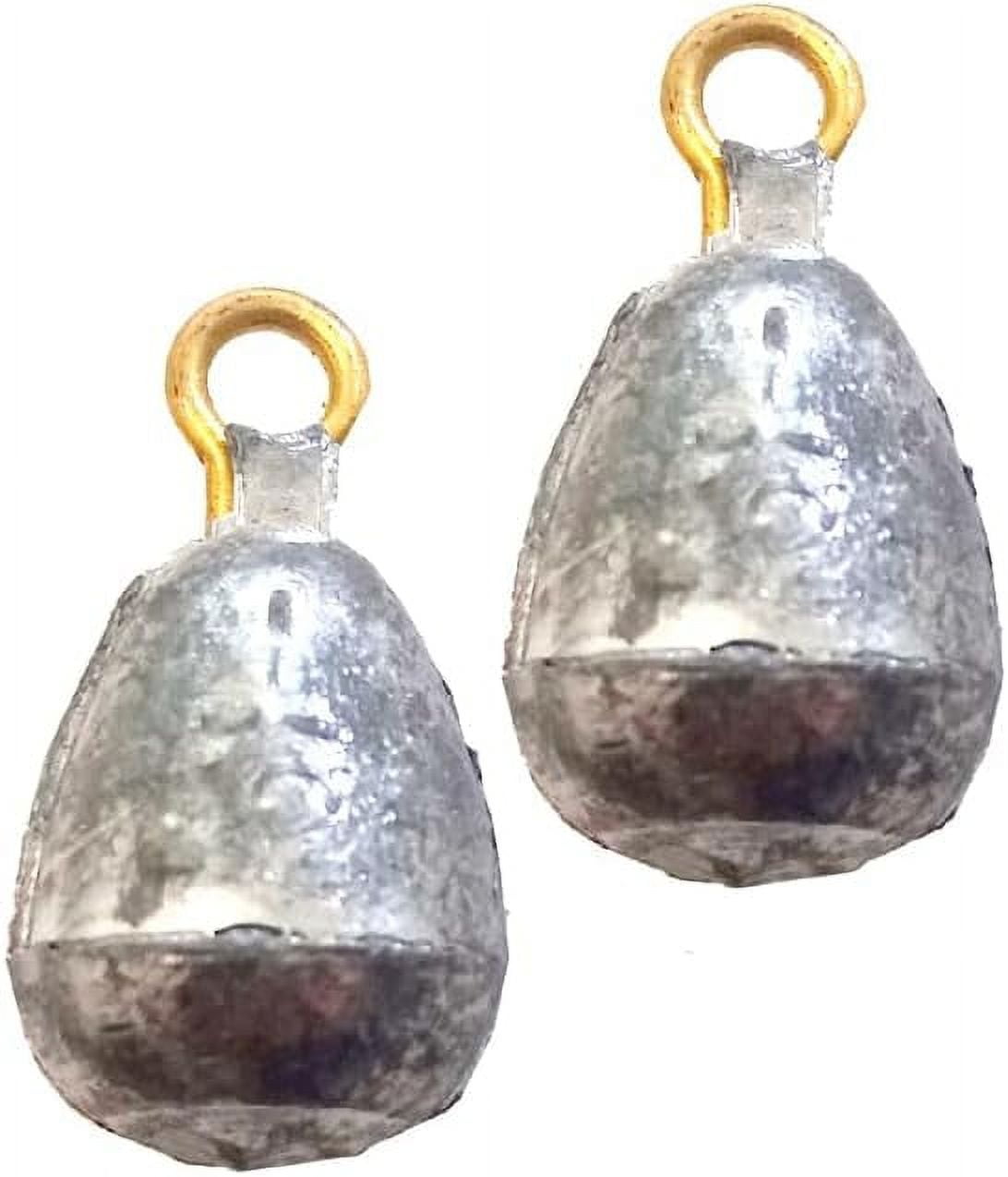 Fast Tackle Pear (3/4 Ounce 12 Pack) Sinker Fishing Weights, Fishing Bell Bullet Sinkers for ...