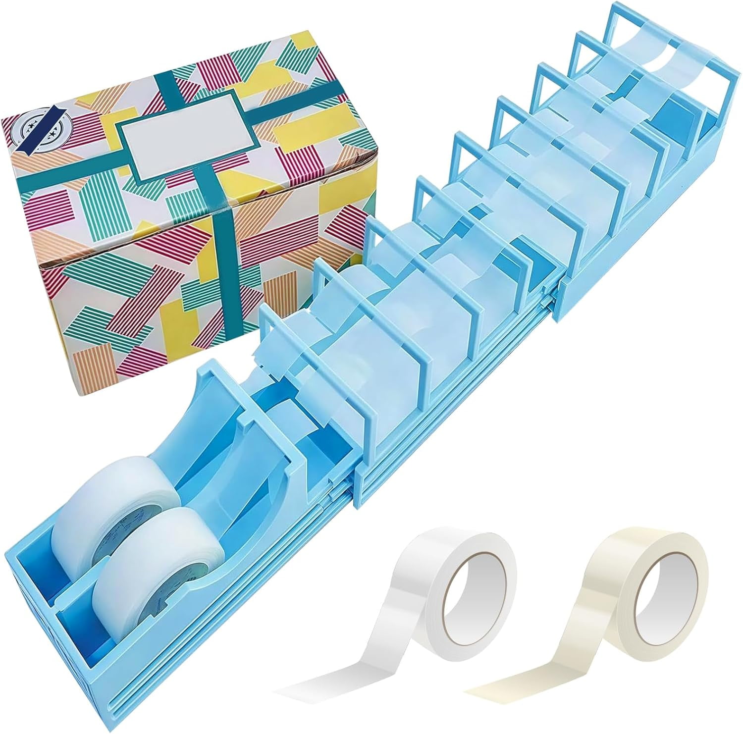 Fast Tape Dispenser for Crafts & Gift Wrapping - 18 Strips in Seconds ...