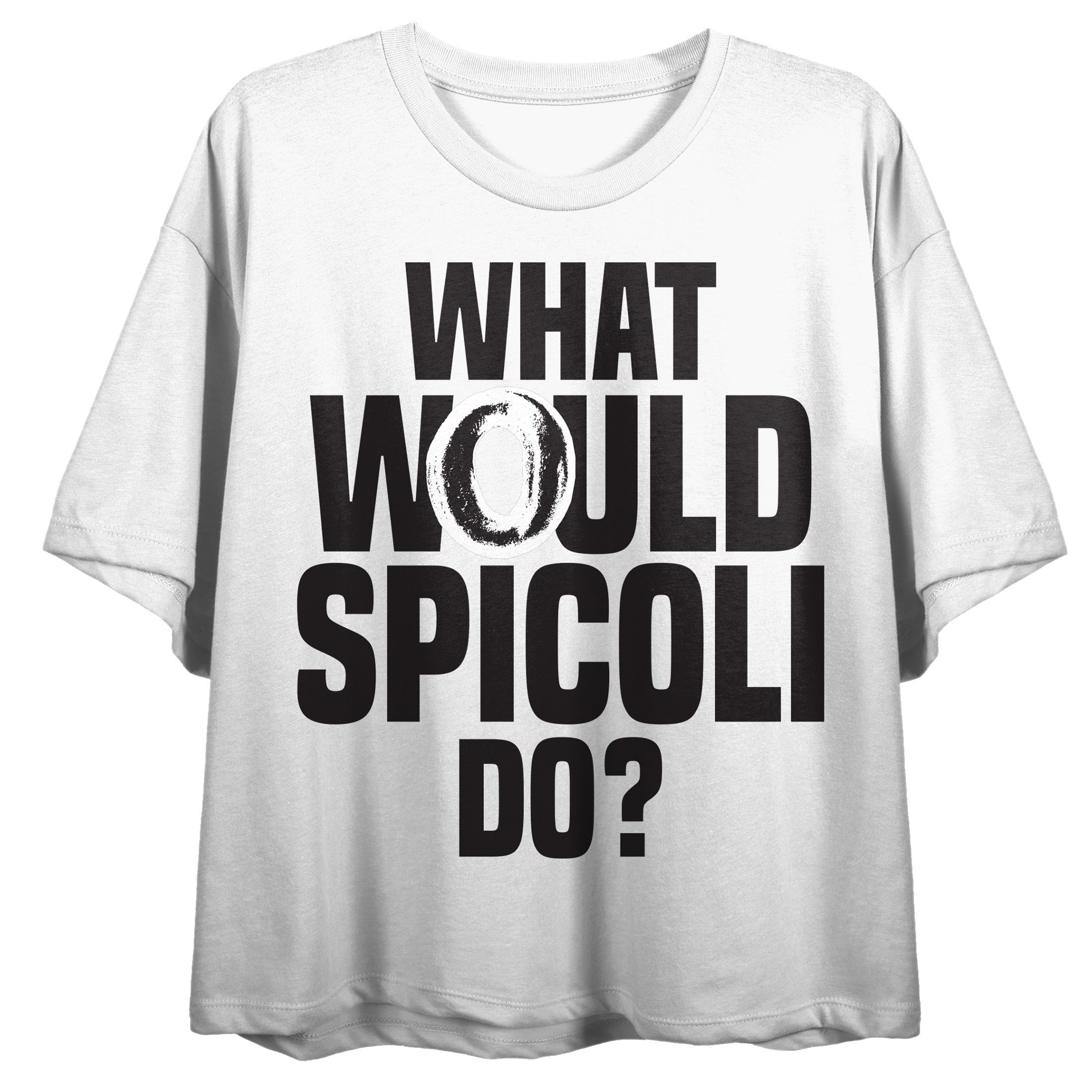 Fast Times At Ridgemont High What Would Spicoli Do Crew Neck Short Sleeve Women's White Crop Top ...