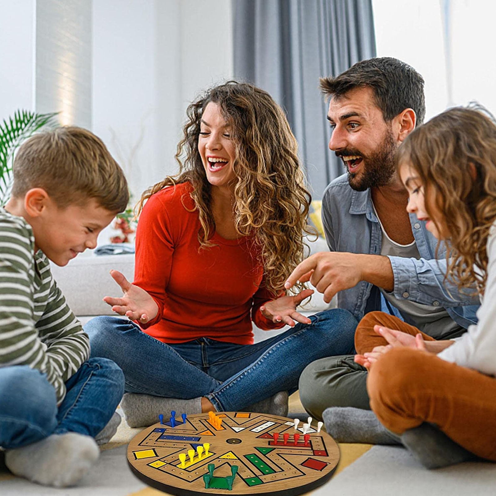 Fast Track Board Game Wooden 3-6 Players Board Game Set with 24 Board ...