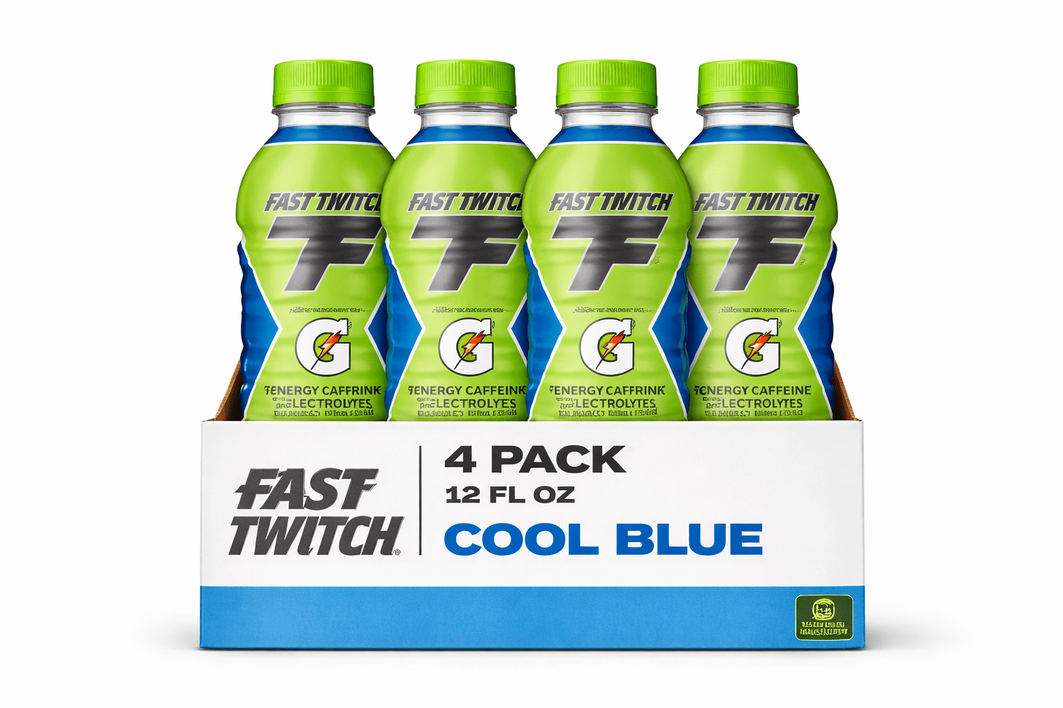 Fast Twitch Cool Blue Energy Drink, 200mg Caffeine & Electrolytes, Zero ...