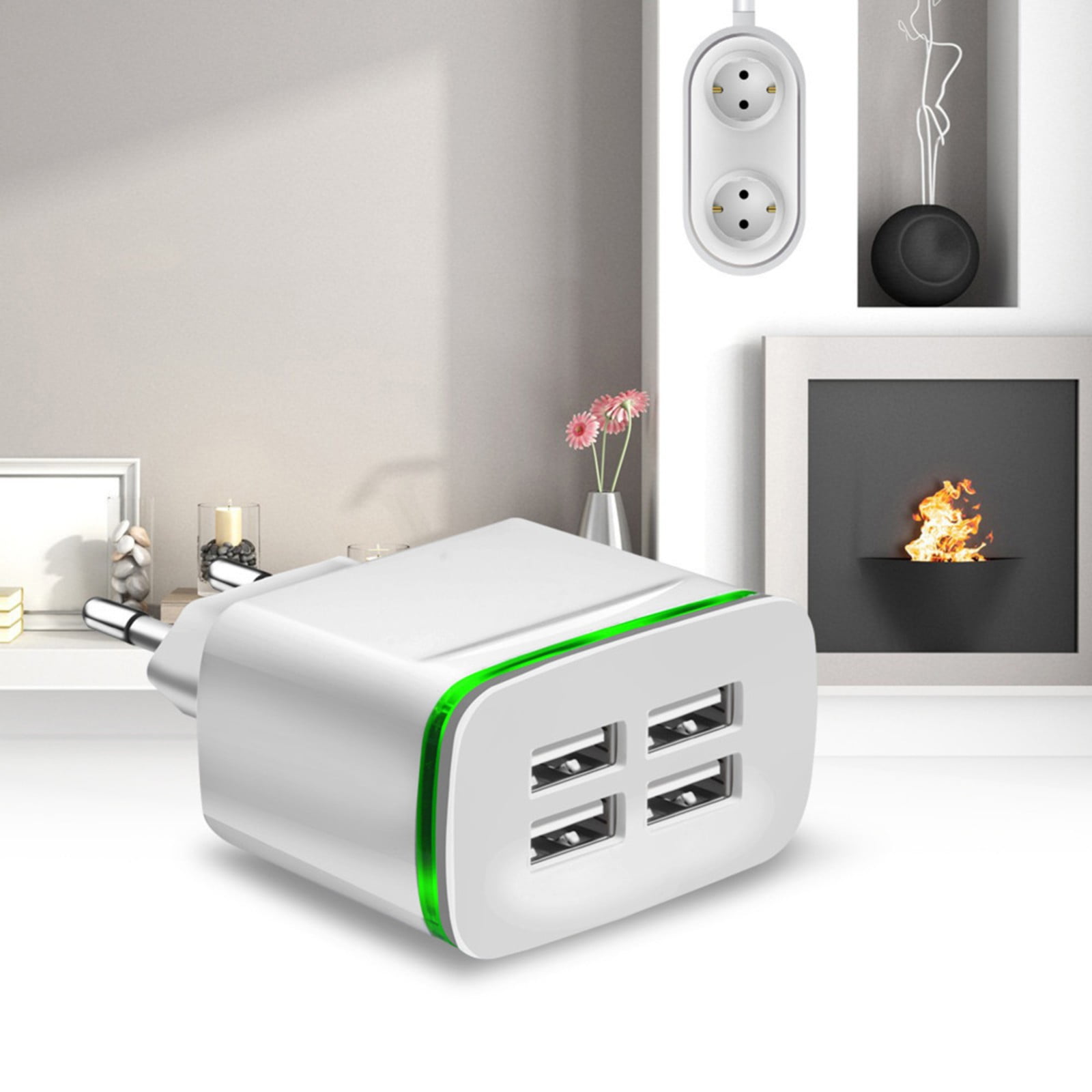 Fast Two Plug Adapter 33 Fast Charger Folding Plug Adapter S6 Edge plus ...