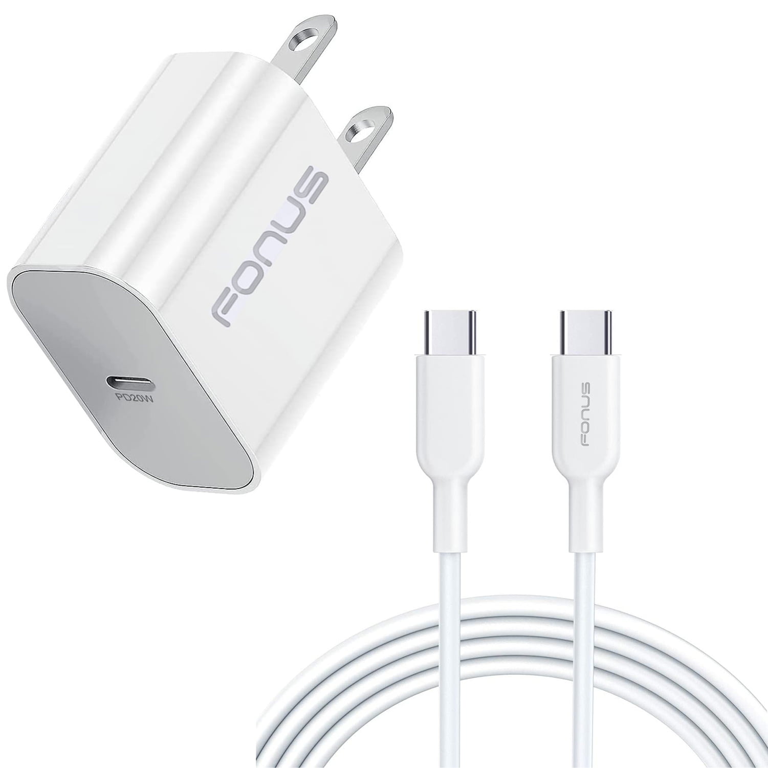 Fast Type-C 20W PD Home Charger for HMD Vibe/Skyline - 6ft Long Cable ...