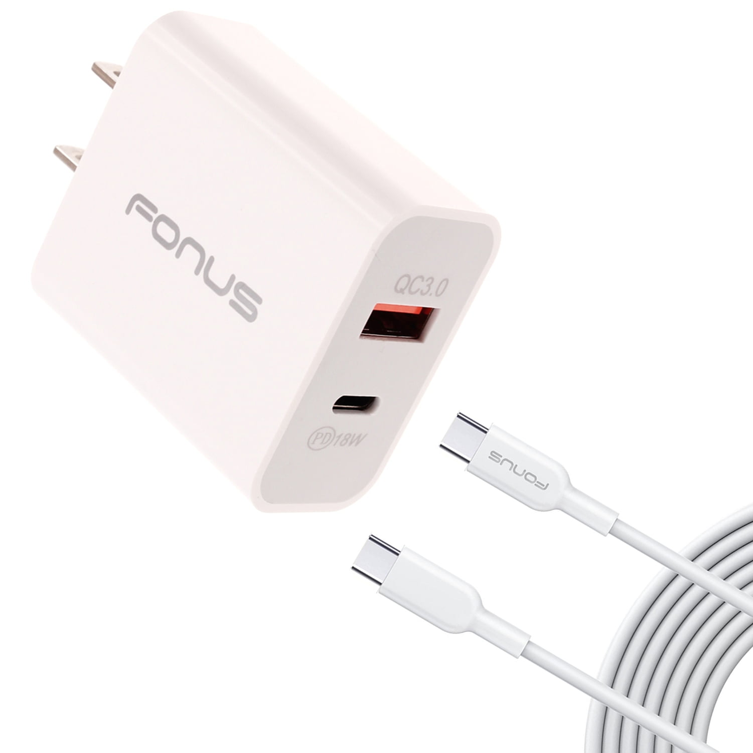 Fast Type-C 36W PD Home Charger for Nokia C110/C210/C100 - 6ft Long ...