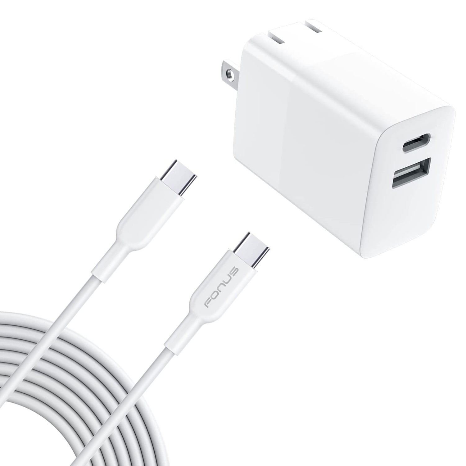 Fast Type-C 38W PD Home Charger for TCL 4X 5G, 40 X 5G/NxtPaper - 6ft ...