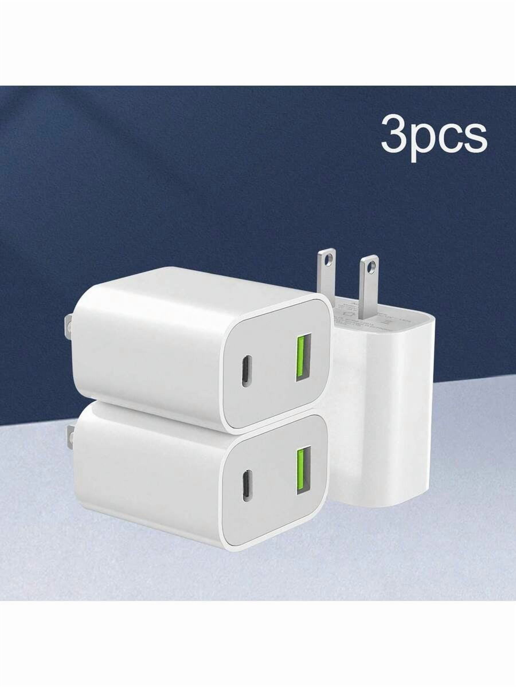 Fast Type C Charging USB C Wall Charger Block Dual Port Power Delivery ...