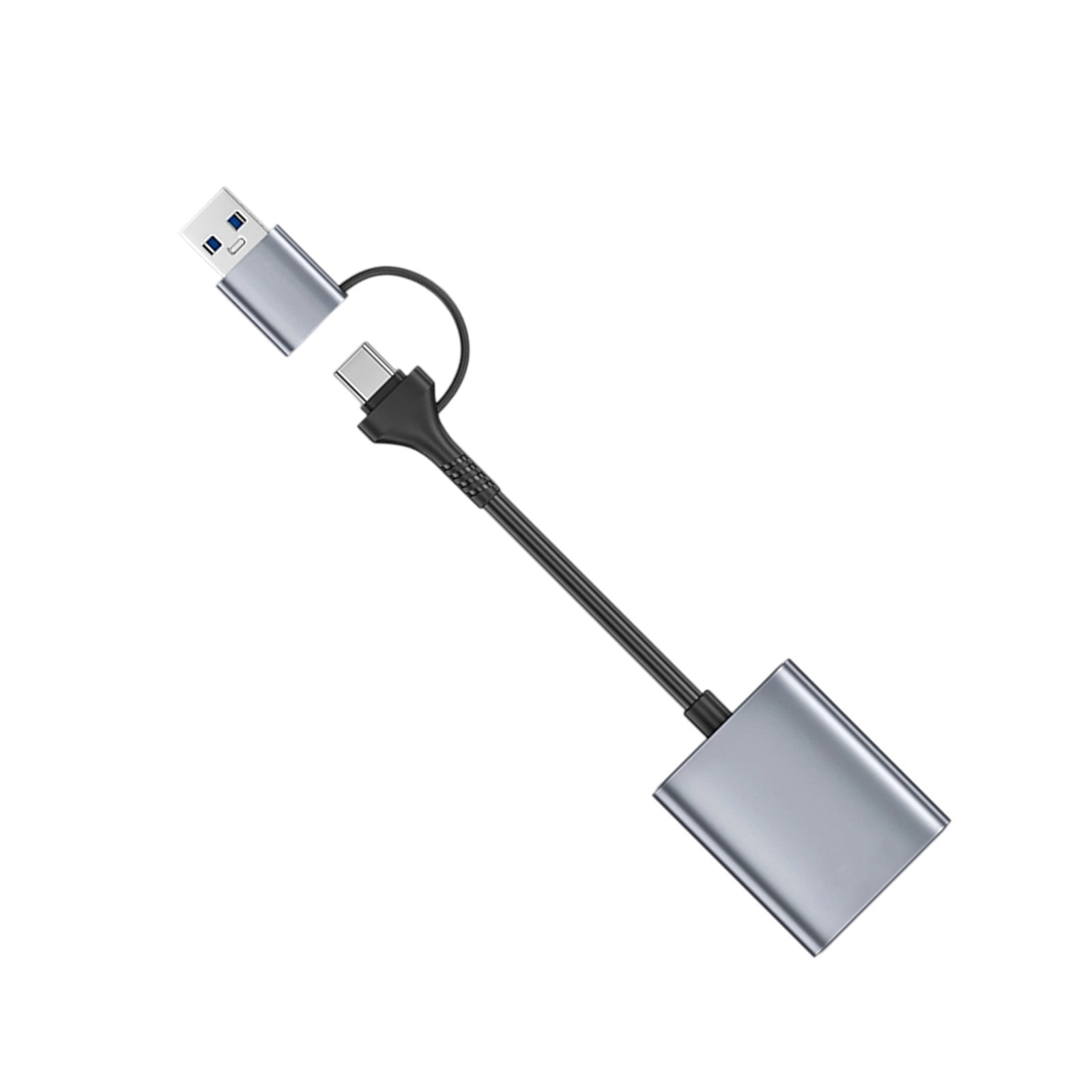 Fast USB 3.2 Card Reader Adapters Spring Slot Design With Double USB C ...