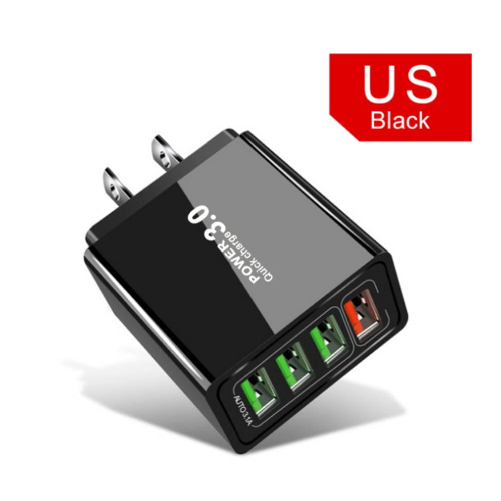 Fast Wall Charger,QC 3.0 USB Quick Charge,4 Ports Tablet iPad Phone ...