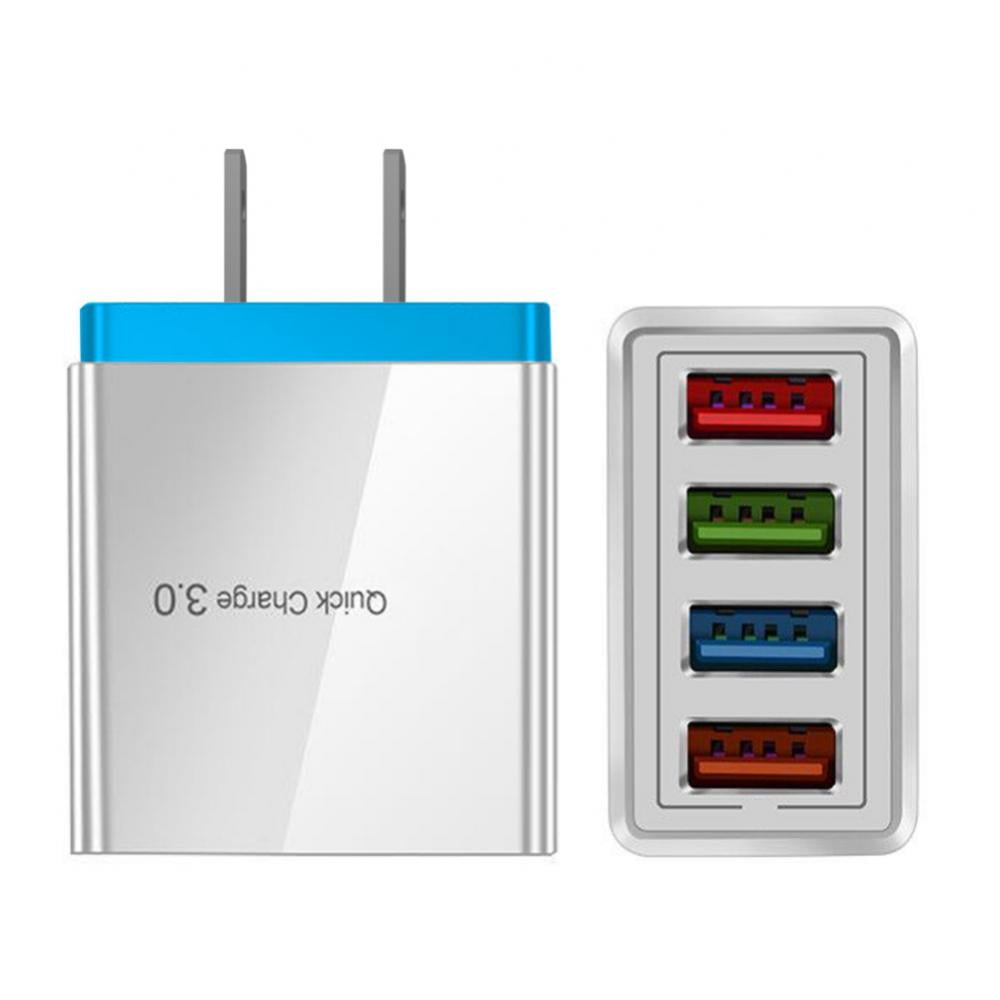 Fast Wall Charger, USB Charger Adapter, 4 Multi Port Fast Charging ...