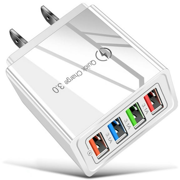 SHIQI-50W USB Wall Charger Block,2Pack 5-Port Charger Fast Charging ...