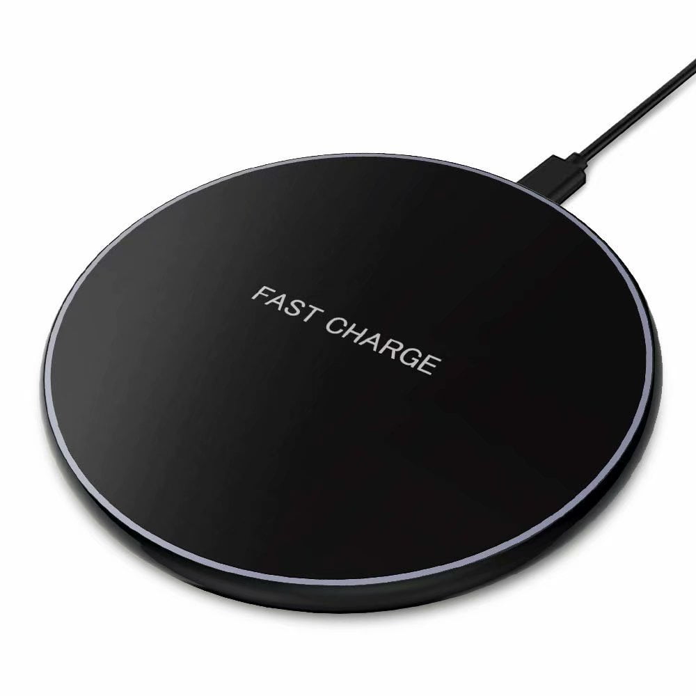 Fast Wireless Charger, Slim Qi Wireless Charging Pad 10W Compatible ...