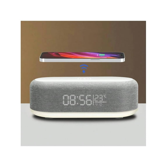 Fast Wireless Charging Station Digital Alarm Clock with Temperature ...