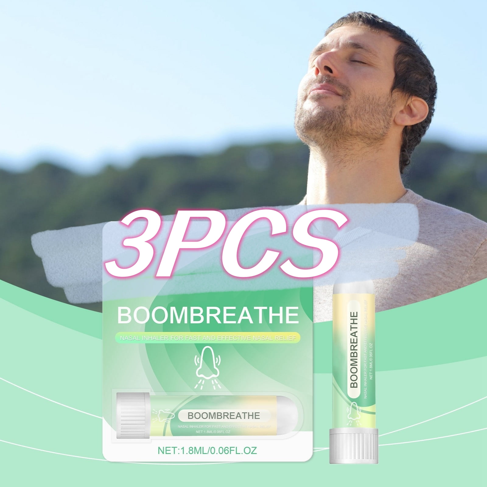 Fast-acting Nasal Inhaler Stick Nasal Inhaler for Congestion Relief ...