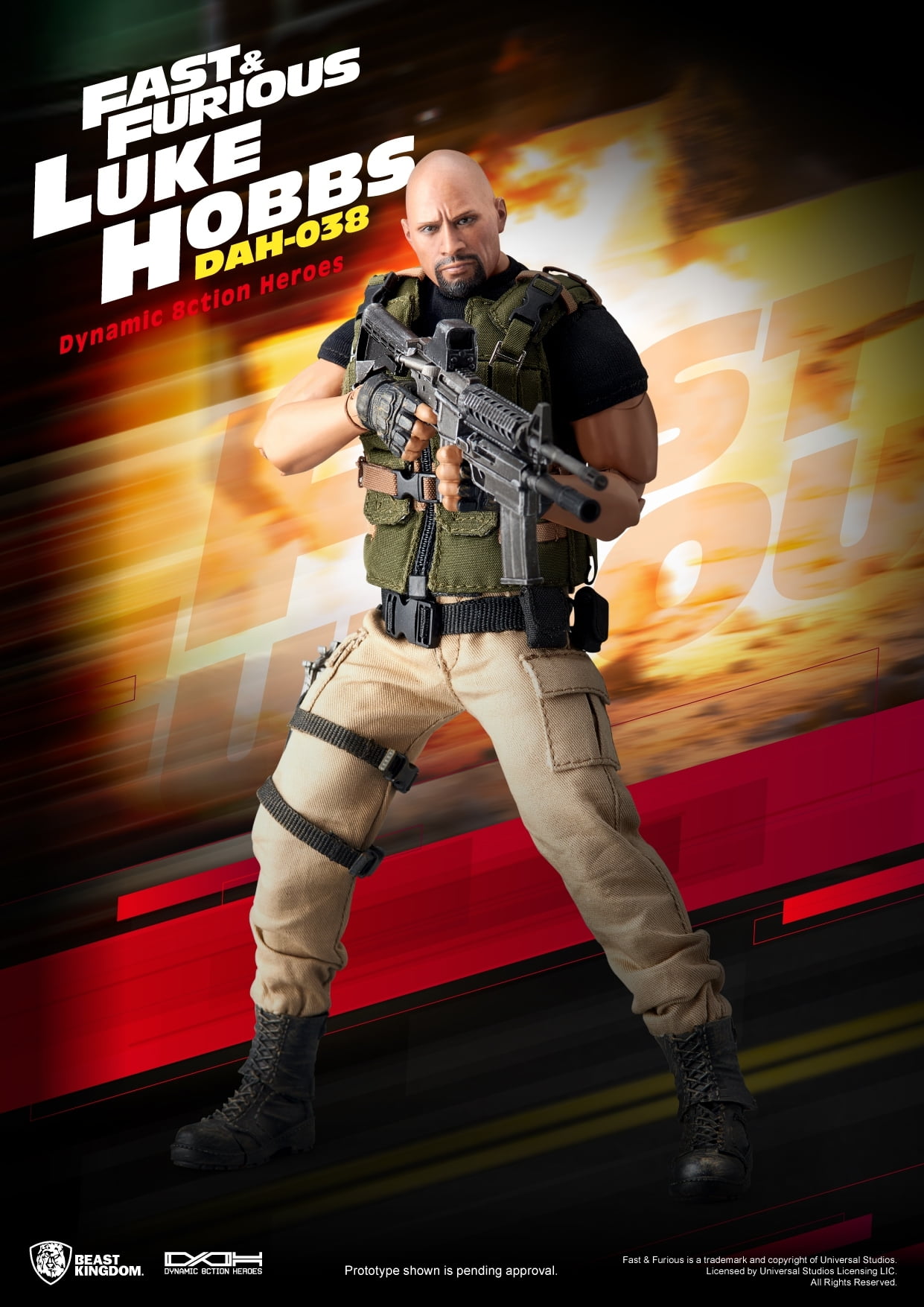 Fast and Furious Luke Hobbs (Dynamic 8ction Hero) - Walmart.com