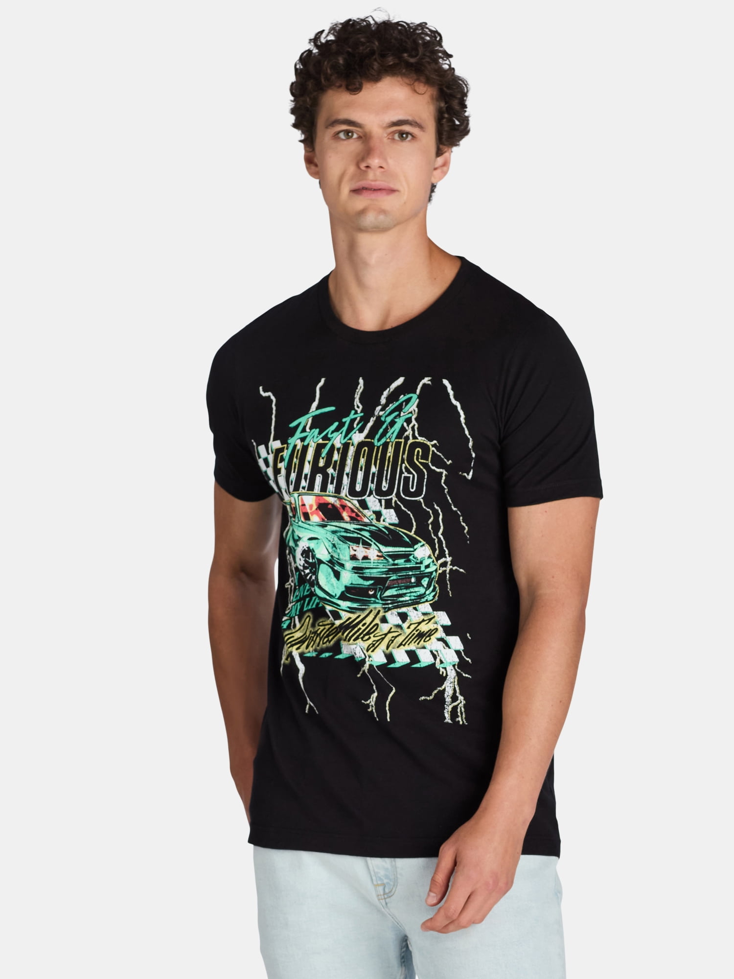 Fast and Furious Men's and Big Men’s Cotton Graphic Print Tee Shirt ...