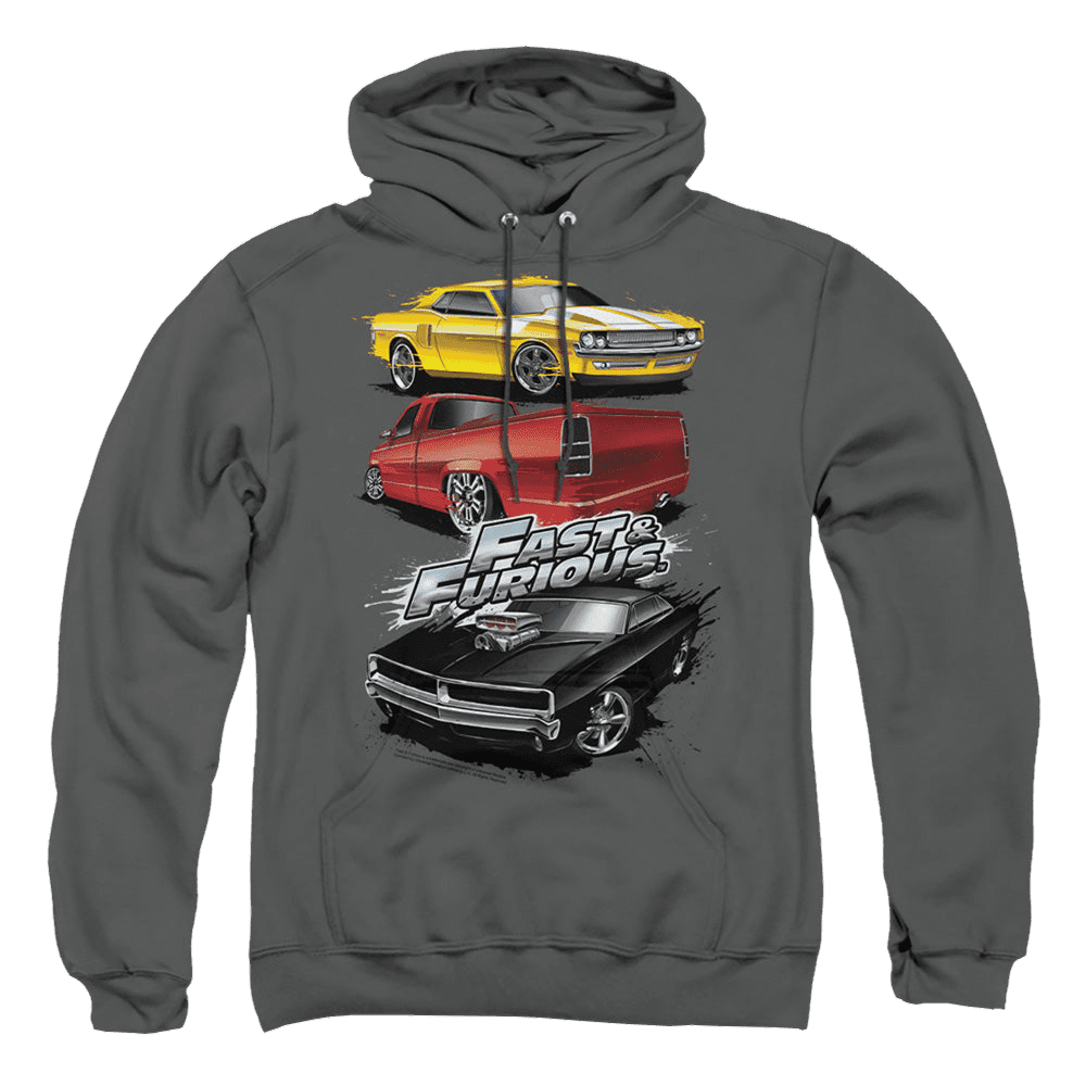 Fast and Furious Muscle Car Splatter - Pullover Hoodie - Walmart.com