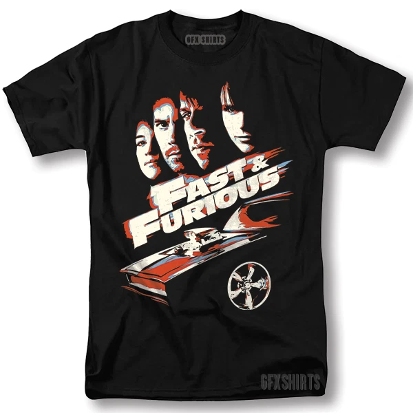 Fast and Furious Shirt 90s Movie Poster Classic Vintage Graphic Design ...