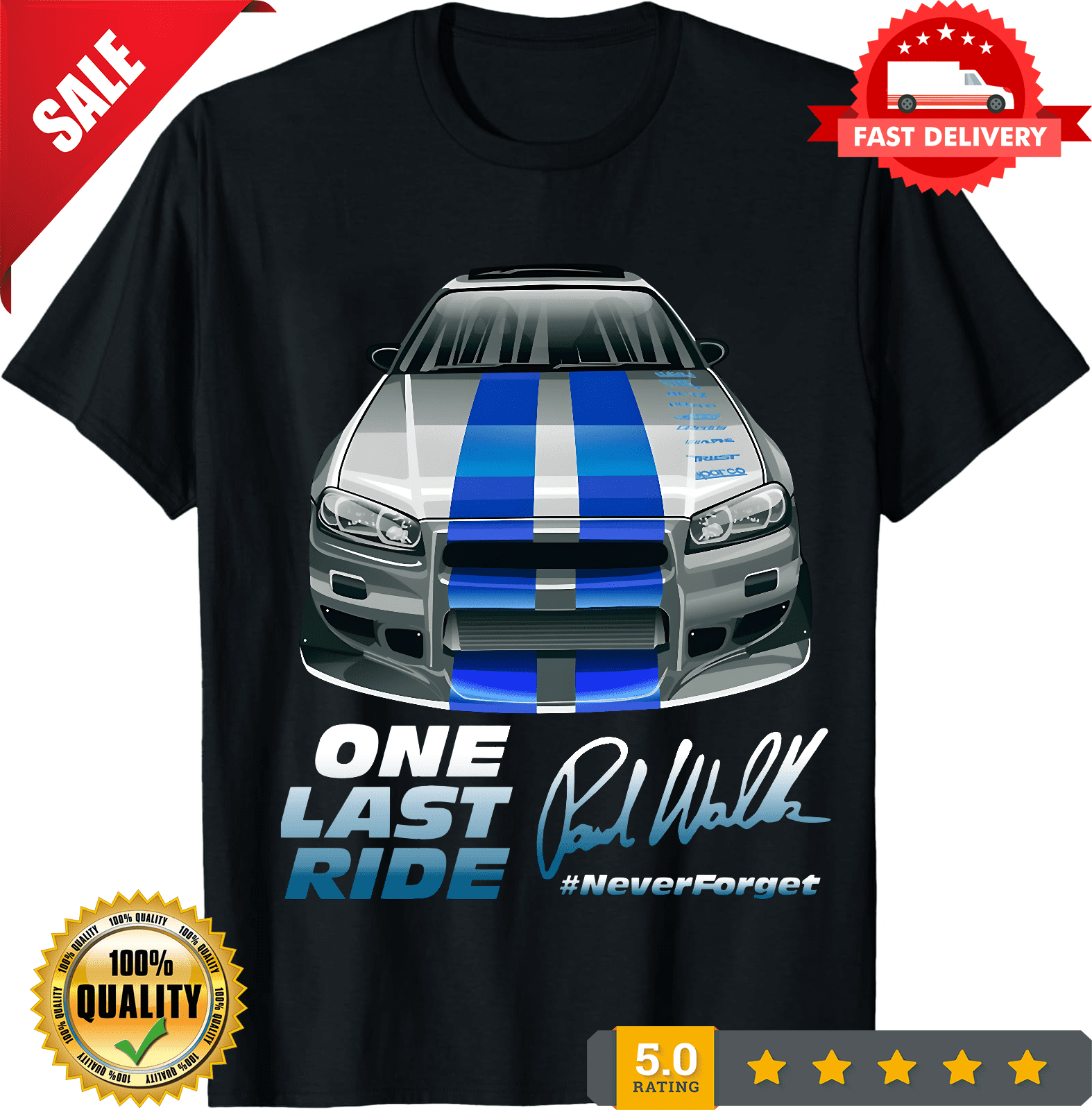 Fast and Furious Shirt Movie Paul Walker Classic Vintage Graphic design ...
