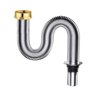 Fluidmaster B4T20 Braided Stainless Steel Toilet Connector, 1/2" FIP x ...