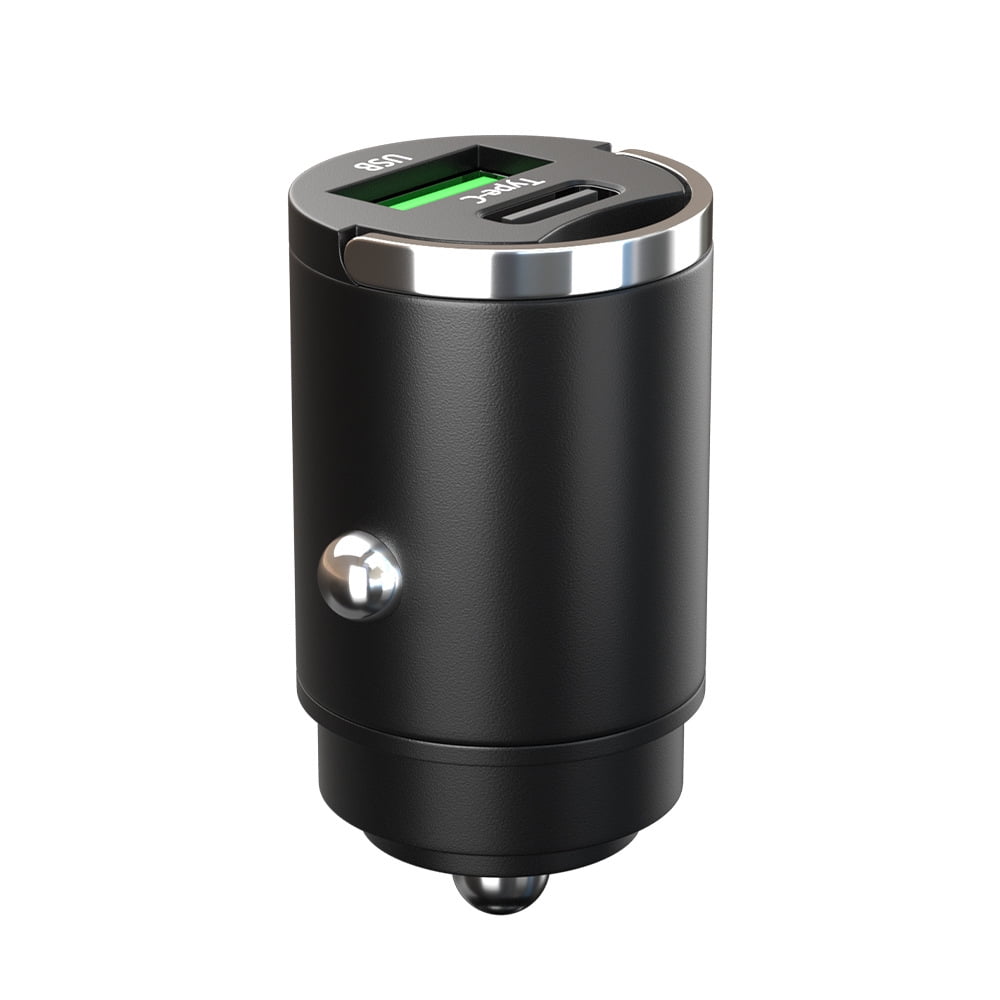 Fast charge PD30W hidden mini pull ring car charger QC3.0 metal 100W ...