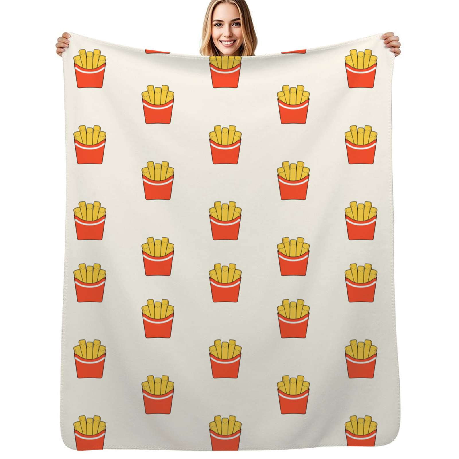 Fast food french frie Flannel Blankets Soft Warm Throw Blanket Autumn ...