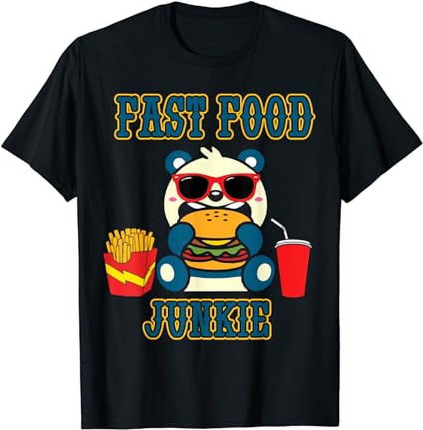 Fast food hamburger cheeseburger meal frenchfries T-Shirt - Walmart.com