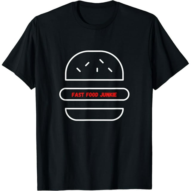 Fast food junkie cheeseburger hamburger fries meal T-Shirt - Walmart.com