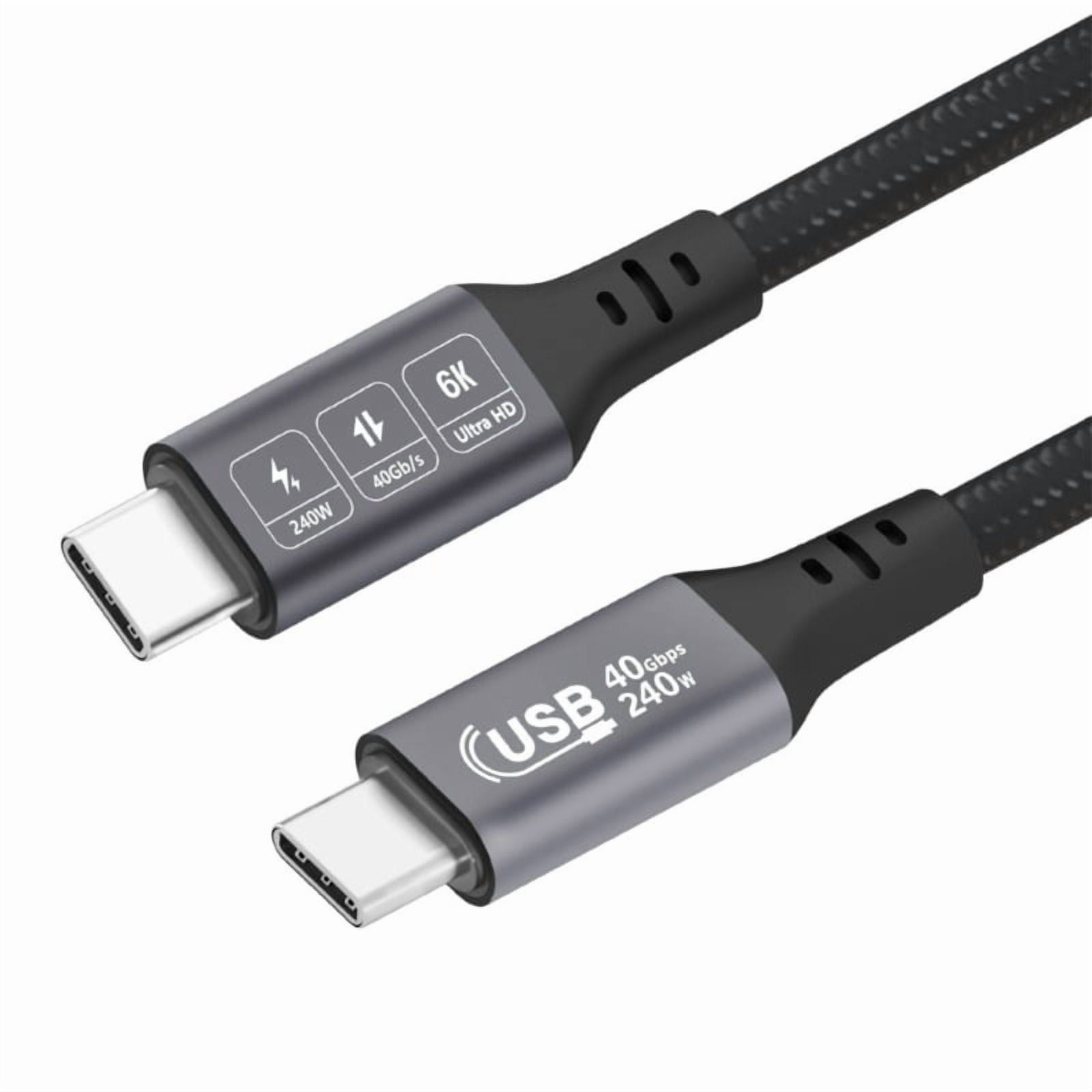 Fast speed USB4 Cable Supports 240W Charging 6K Display 40Gbps Transfer ...