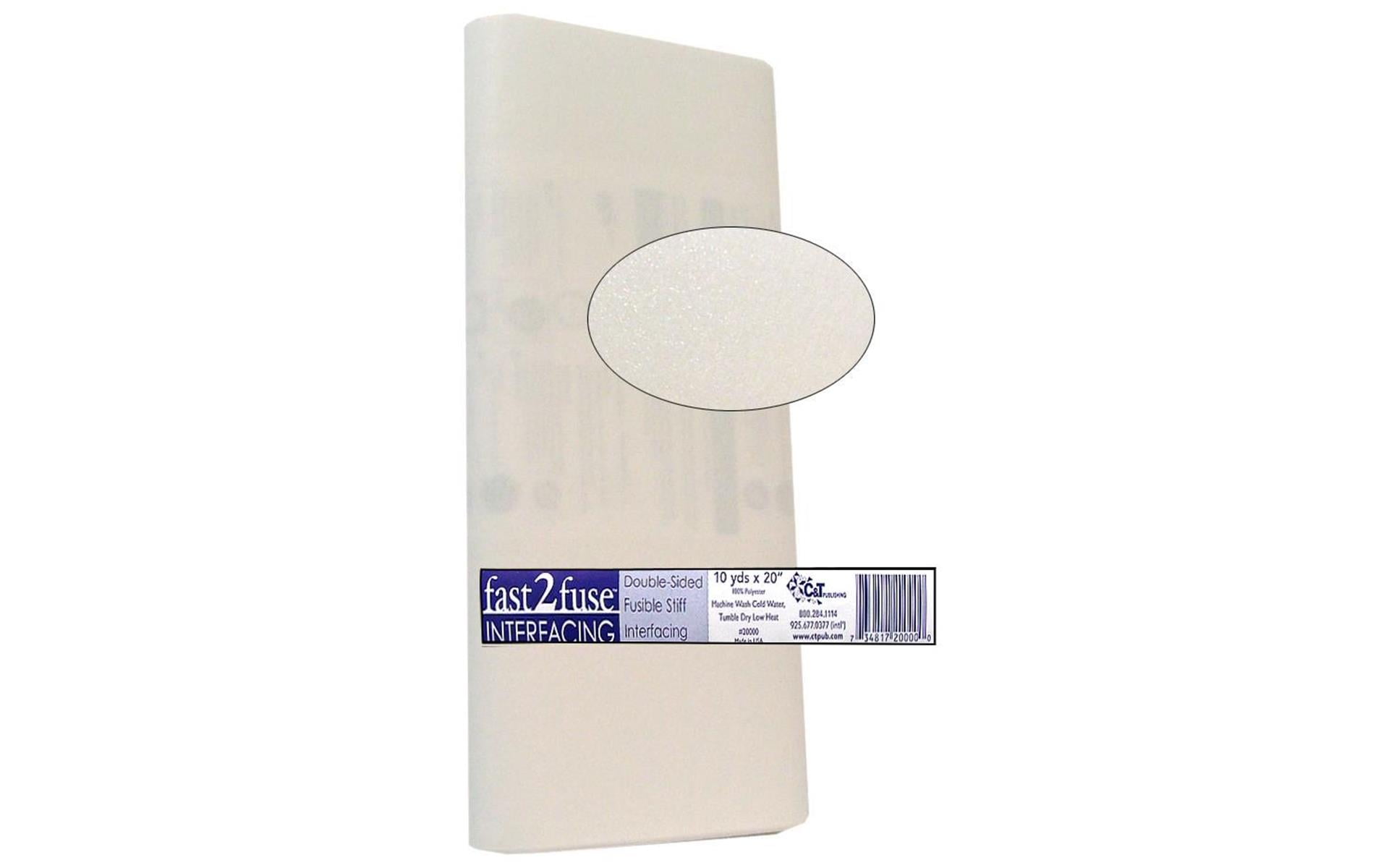 Fast2fuse Interfacing, White 20" x 10yd, FOB: MI - Walmart.com
