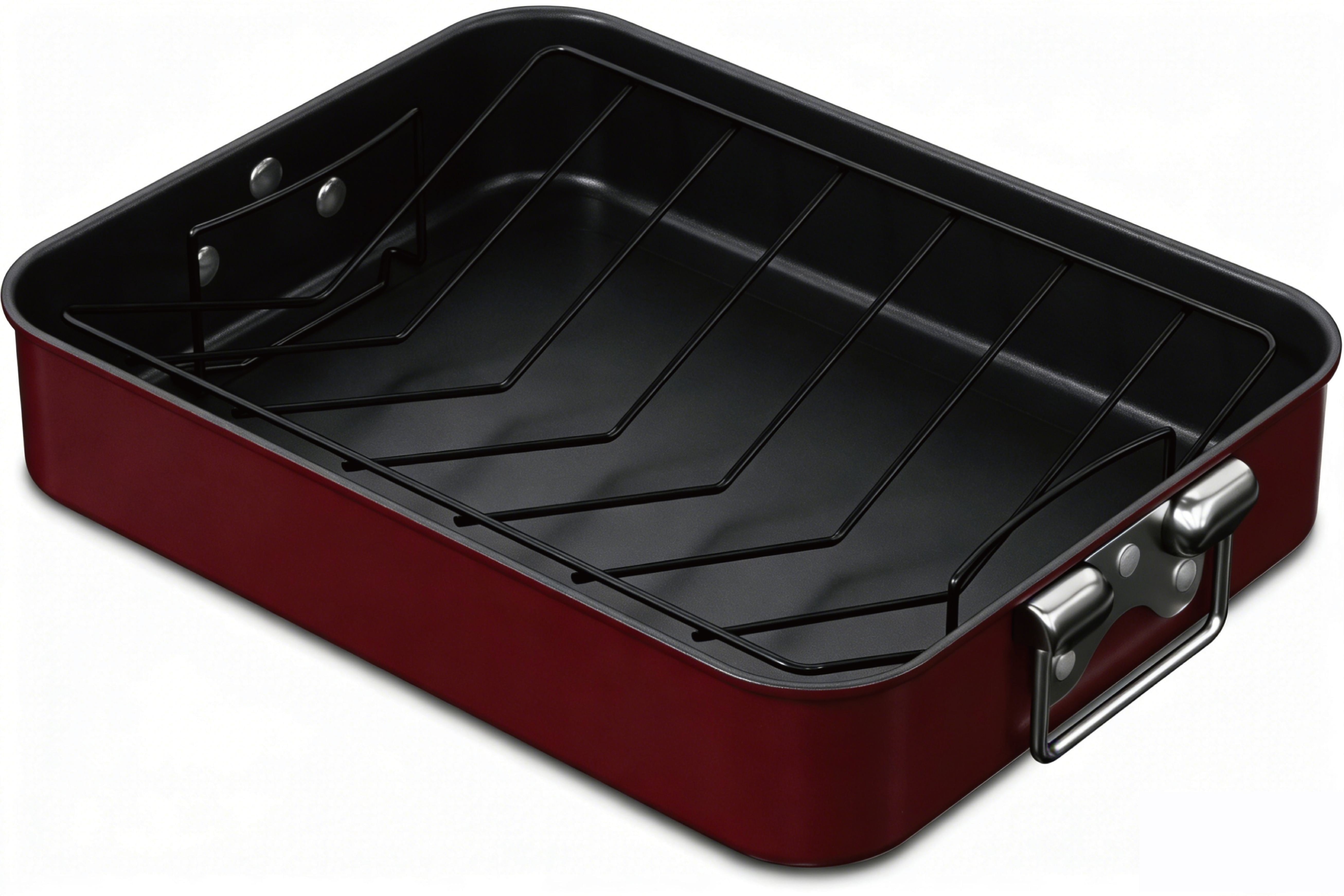 FastBiu Bakeware,Roasting Pan with Rack – 15.75" Turkey Roaster Pan ...