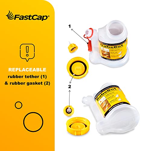 FastCap 16oz Glue Bottle, with 2-Chamber No-Drip System. Each Bottle Comes with 2 Replaceable ...