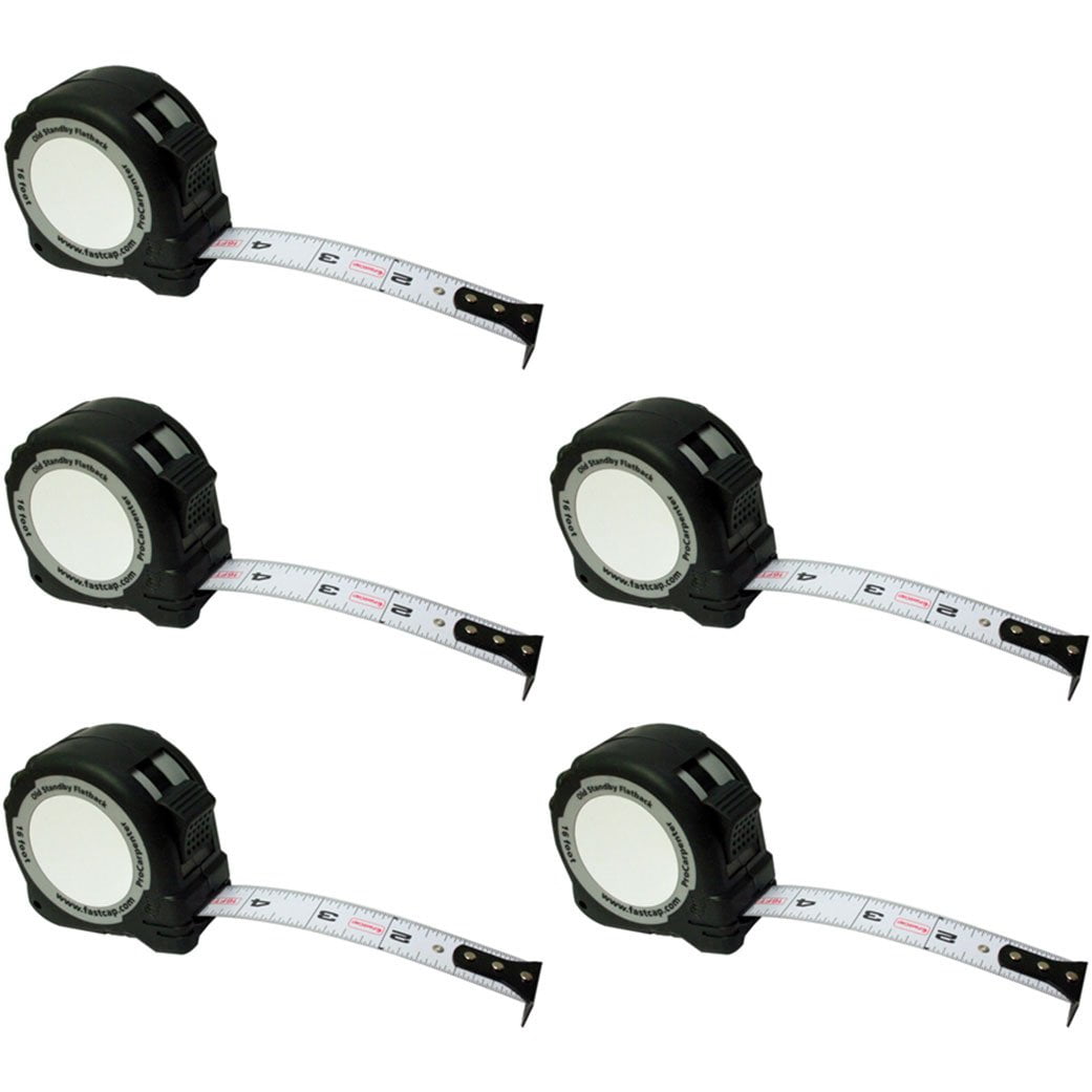 FastCap PSSP-FLAT16 ProCarpenter Flatback Story Pole 16' Measuring Tape ...