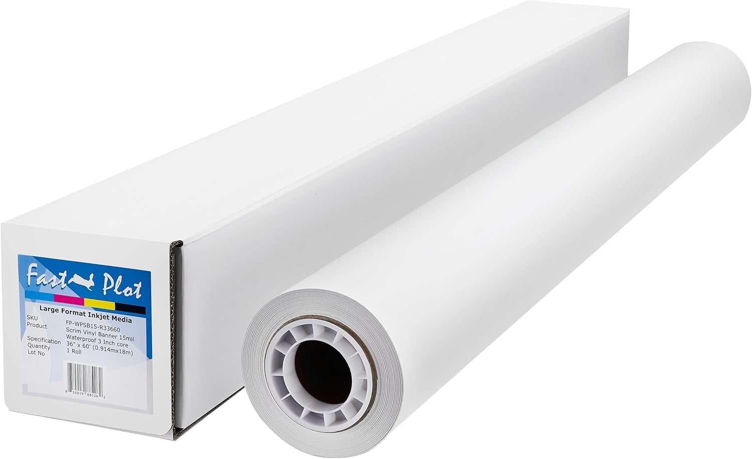 FastPlot Outdoor Scrim Vinyl Banner - Waterproof 15 mil 400g - 36inch x ...