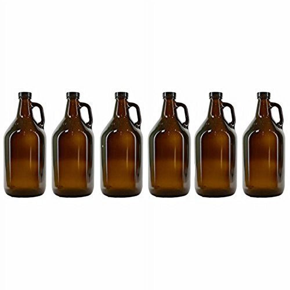 FastRack 64 oz Growler, 1/2 Gallon Glass Beer Growler, Half Gallon ...