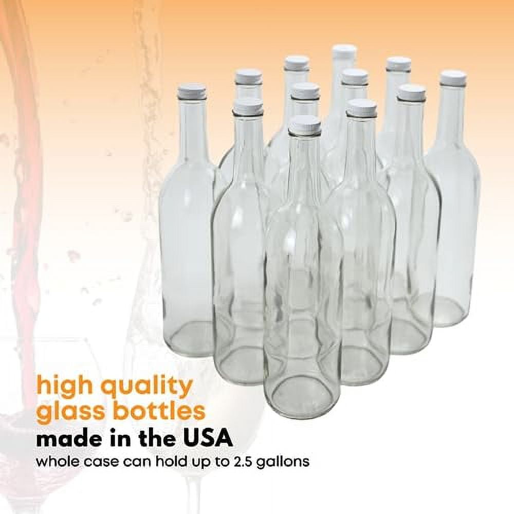 FastRack - W5 Wine Bottles, Bordeaux Liquor Bottles, Clear Wine Bottles ...