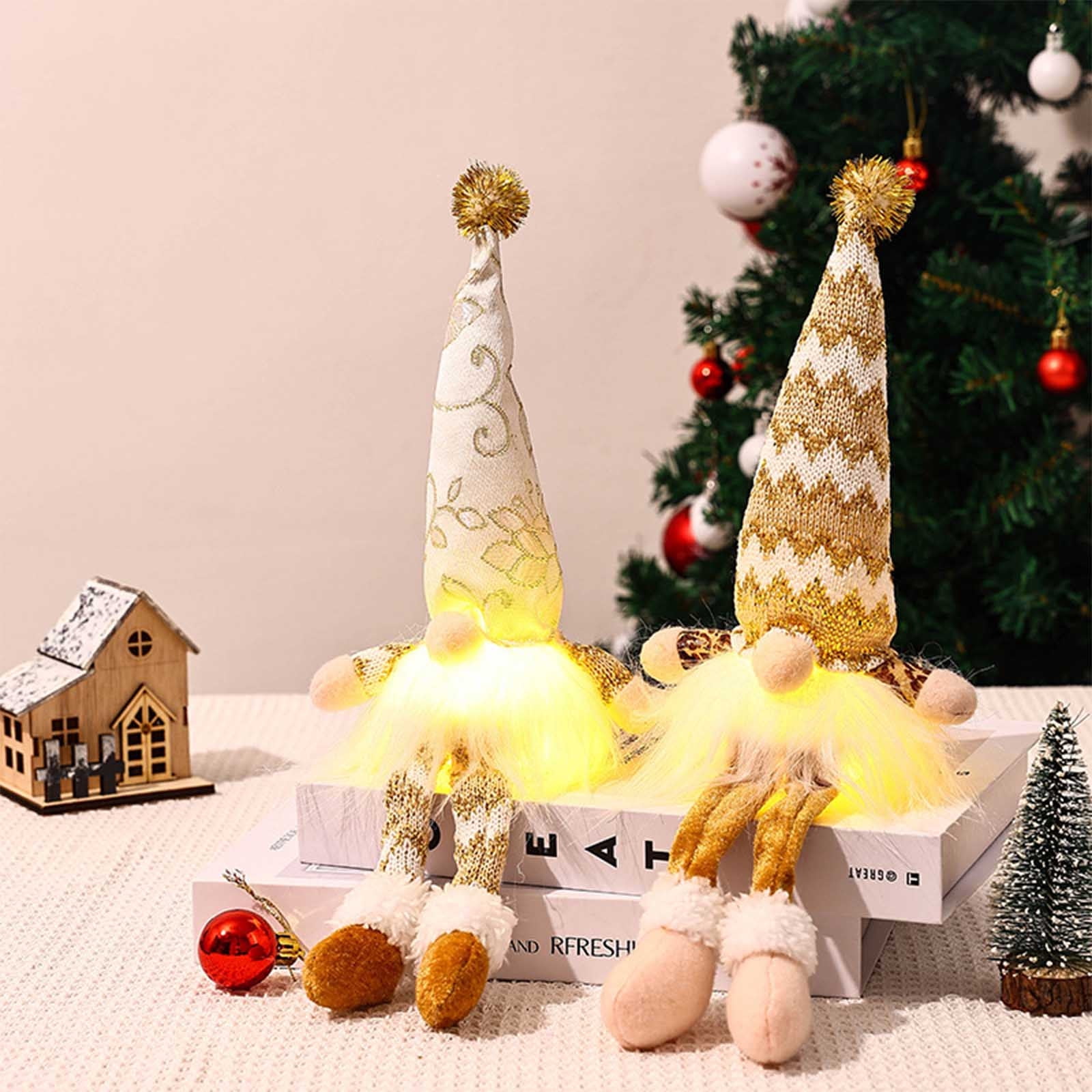 FastXmas Christmas Gnome Plush Doll, Christmas Decorations 14" Faceless ...