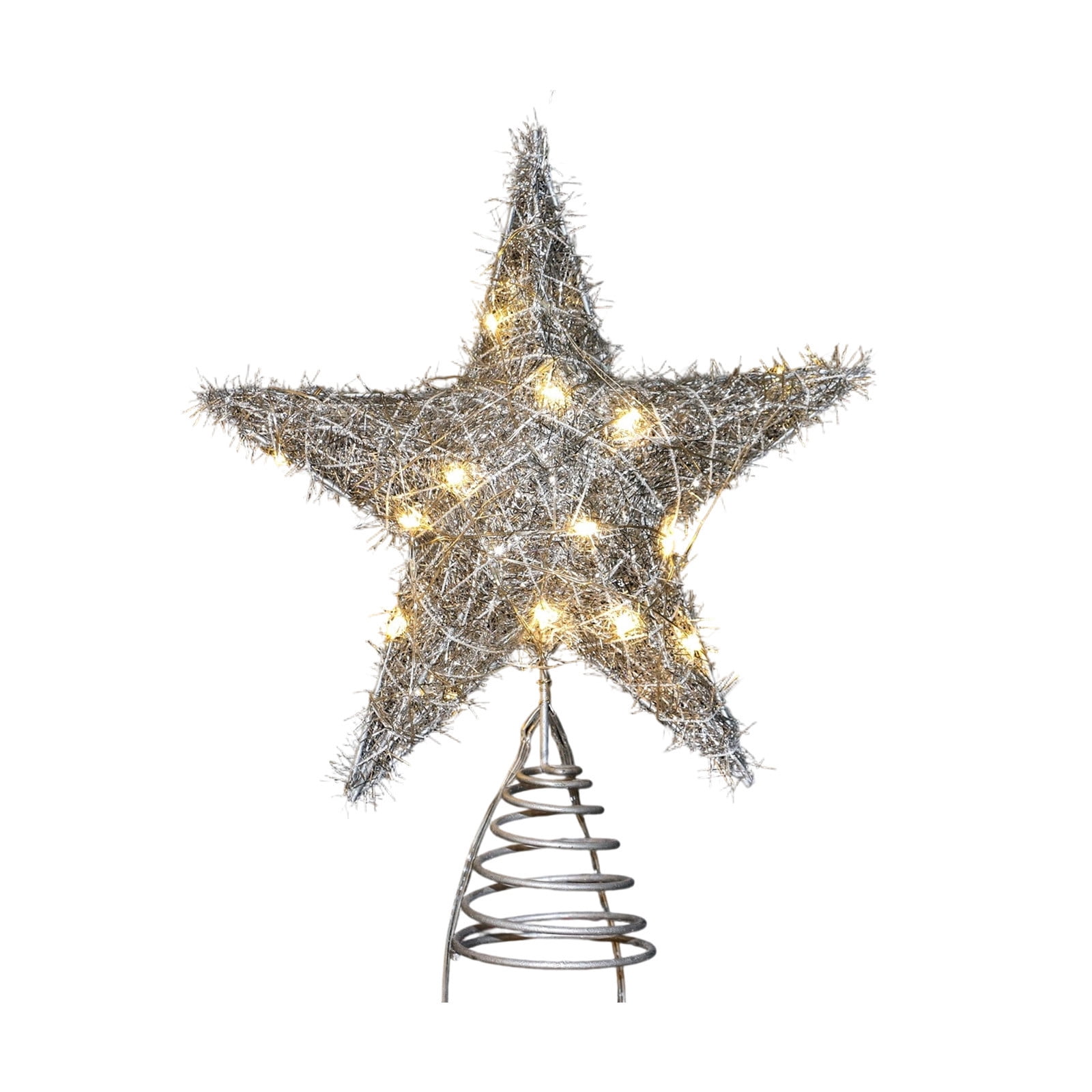 FastXmas Christmas Star Tree Toppers Lights, Glitter Star Multicolor ...