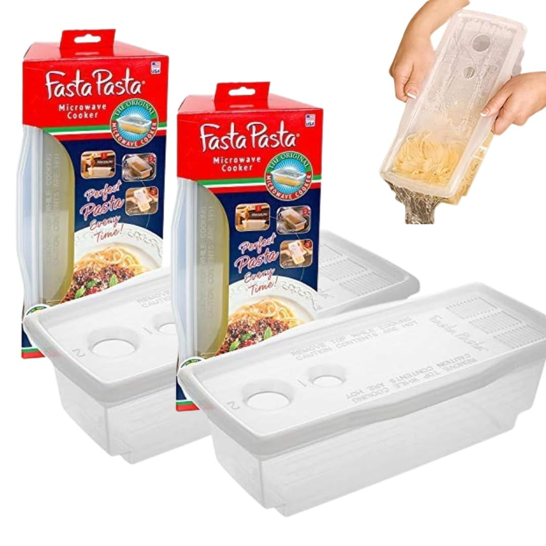 Fasta Pasta Microwave Pasta Cooker- The Original (2PK)- up to 4 ...