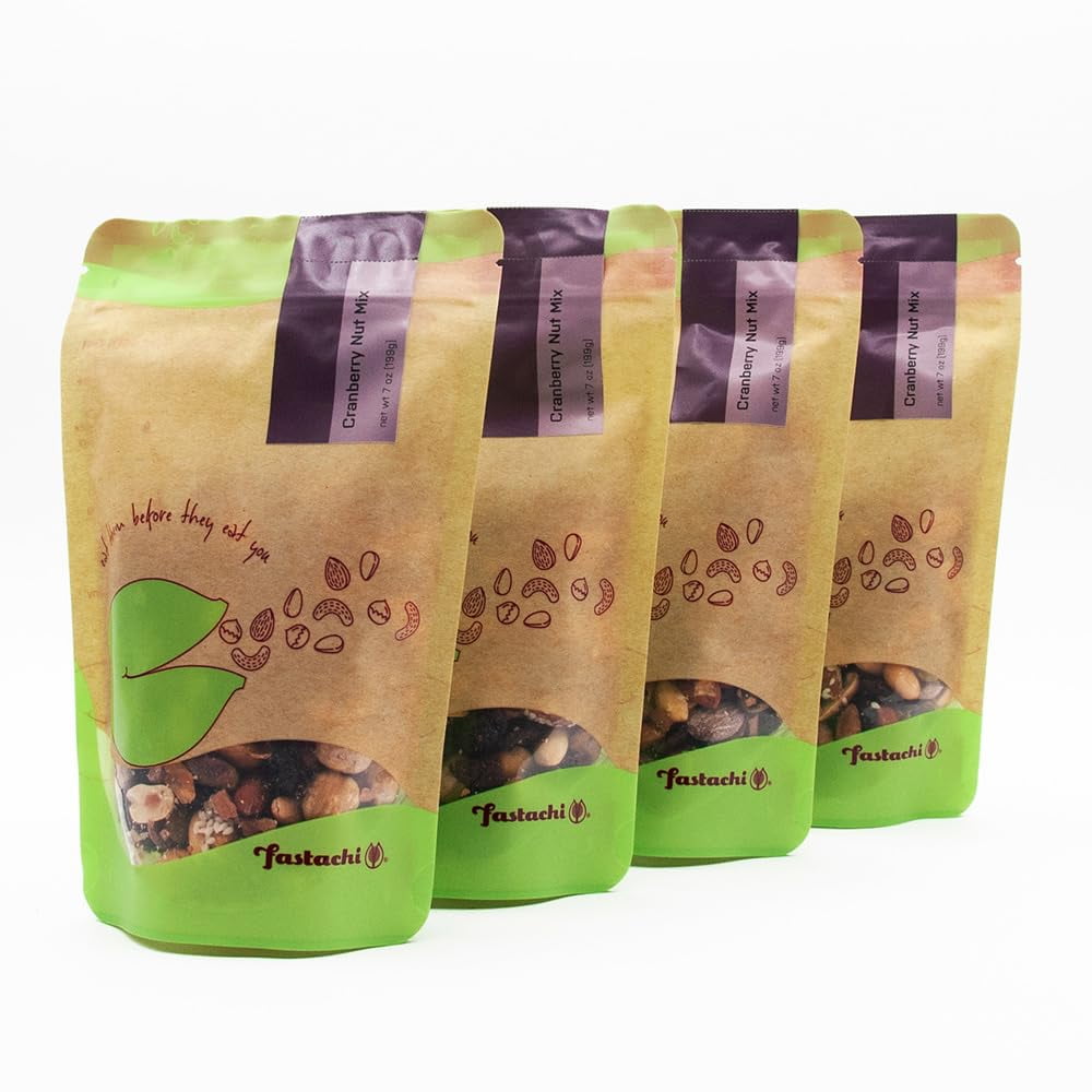Fastachi Cranberry Nut Mix (4-pack) | Delectable Mixed Nuts Snack Packs ...