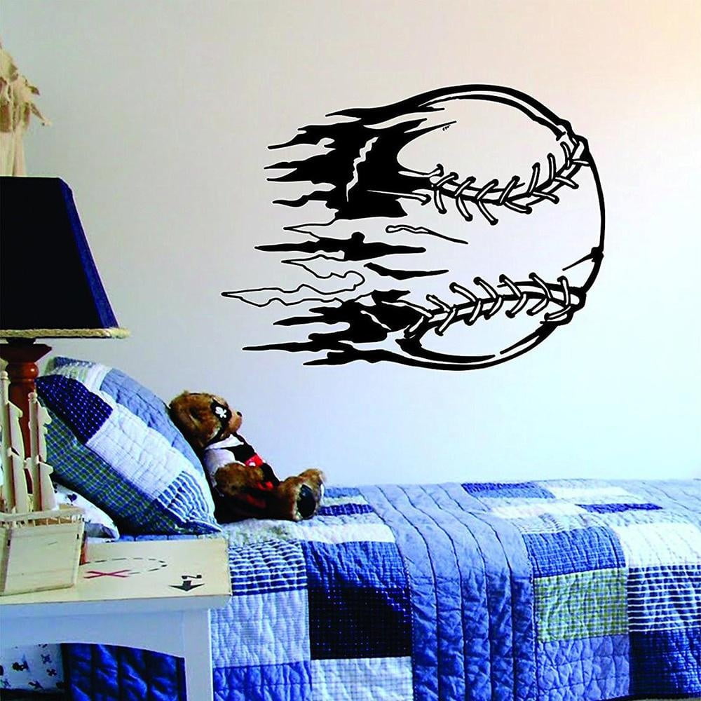 Fastball Baseball Wall Decal Bedroom Living Room Decor Art Vinyl ...