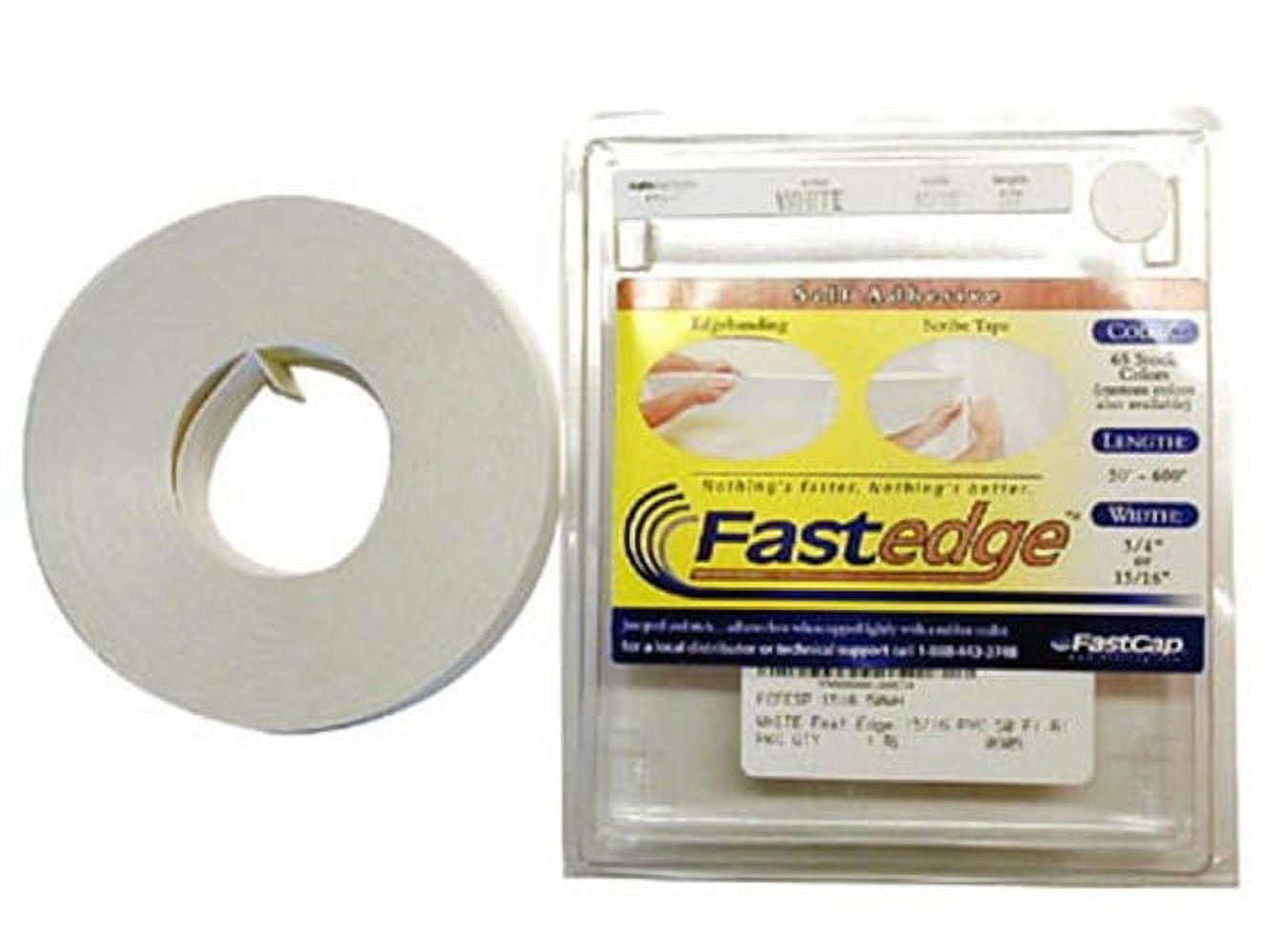 Fastcap Fastedge Peel & Stick Edge Tape 250' Roll White - Walmart.com