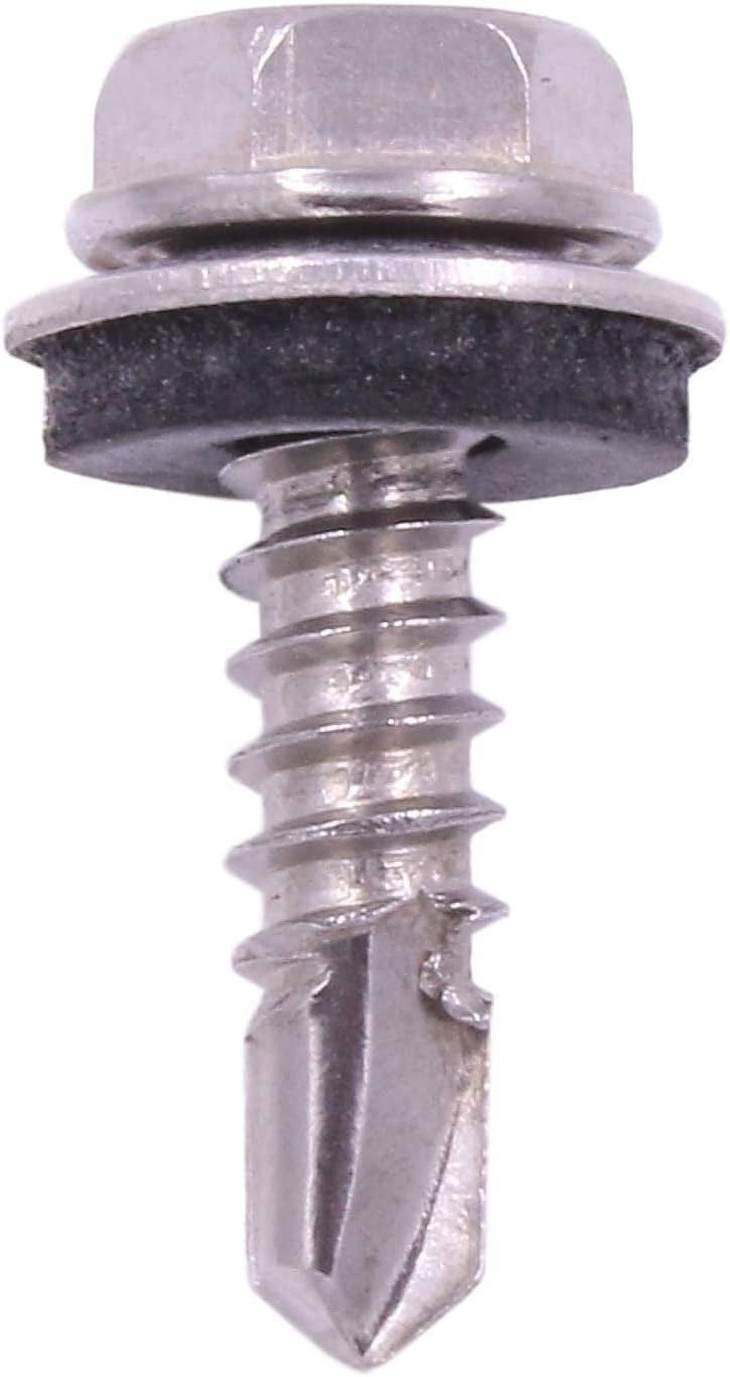 Fasteers Self Tappig Screws for Metal - #10 x 3/4" Hex Washer Head Self ...