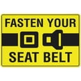 Fasten Your Seat Belt Sign For Business 8"X12" Rust Free Aluminum Uv ...