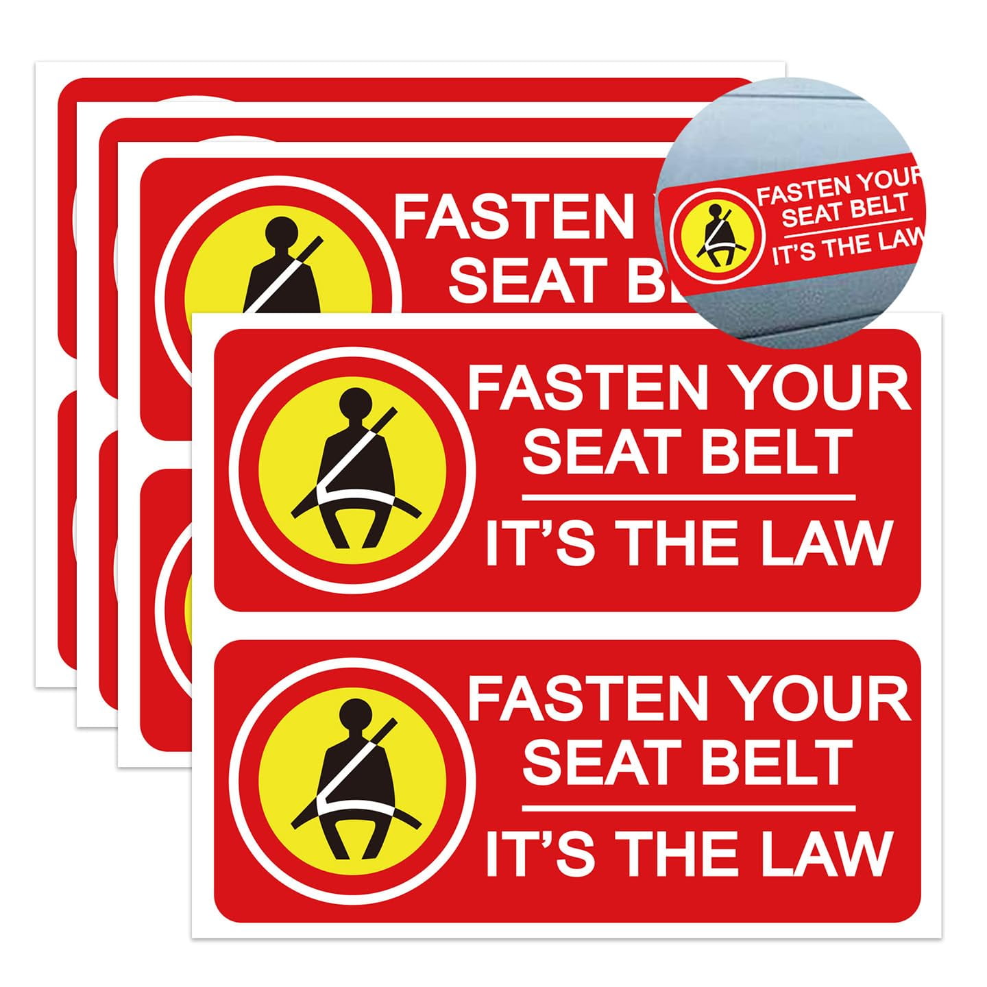 Fasten Your Seat Belt Sticker 2X5 inch Fasten Your Seat Belts Taxi ...