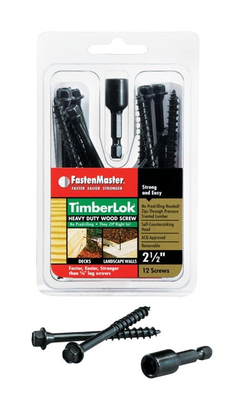FastenMaster FMTLOK212-12 2.5 in. Timberlok Heavy Duty Wood Screw - 12 ...