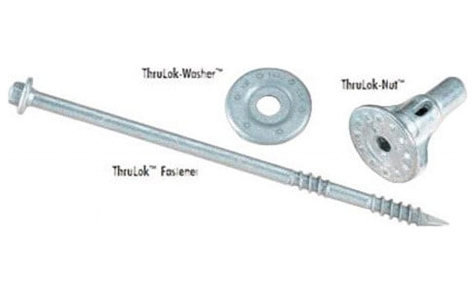 FastenMaster ThruLok No. 14 X 6.25 in. L Hex Galvanized Wood Screws 24 ...