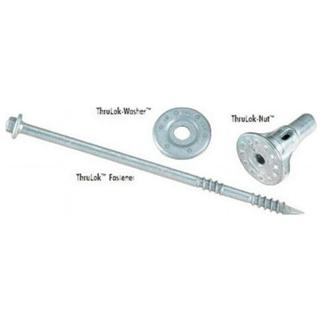 FastenMaster ThruLok No. 14 X 6.25 in. L Hex Galvanized Wood Screws 24 ...