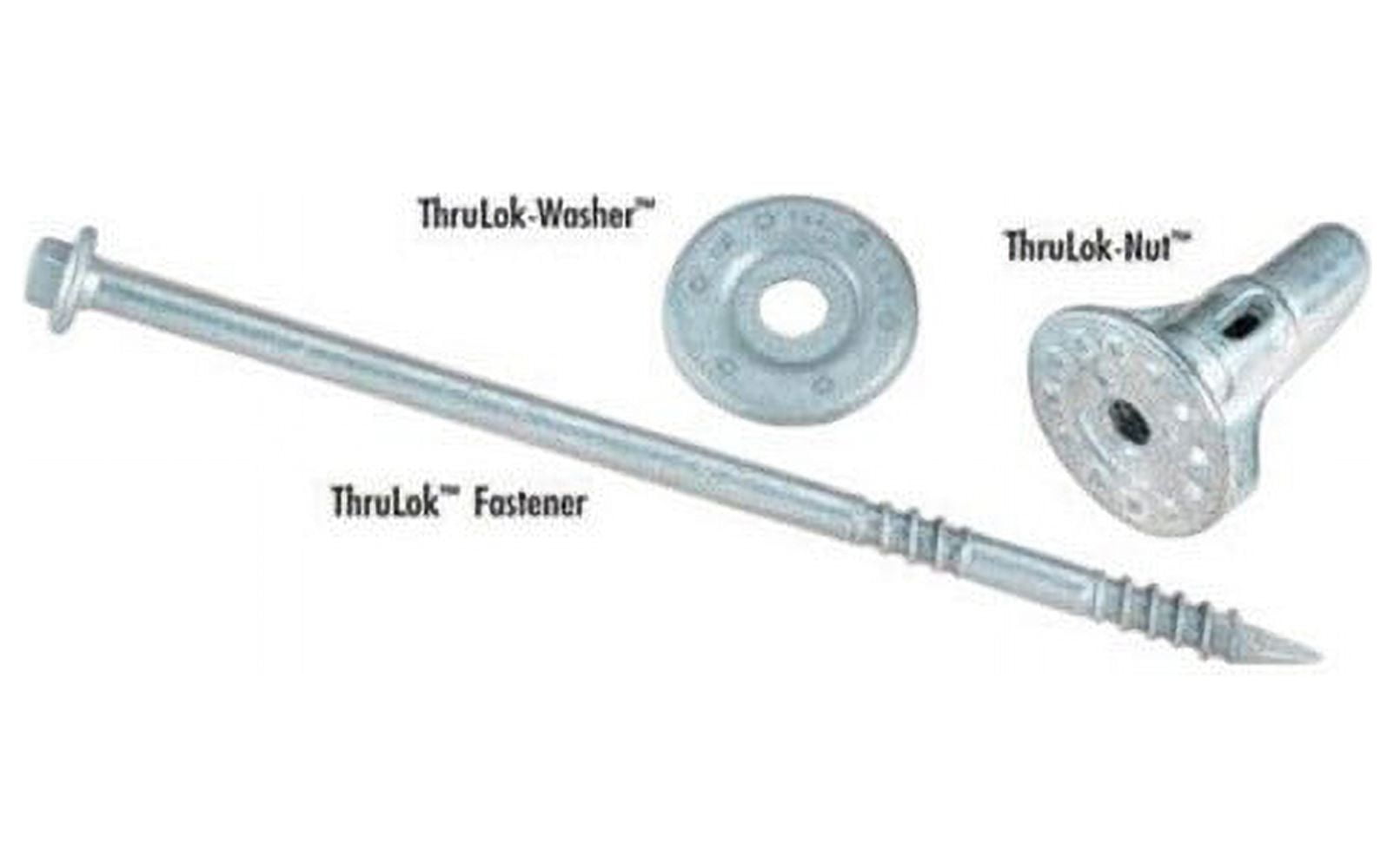 FastenMaster ThruLok No. 14 X 8 in. L Hex Galvanized Wood Screws 6 pk ...